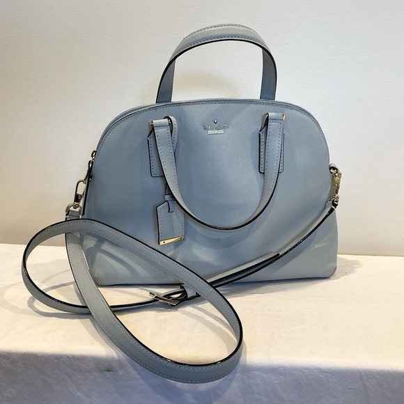 kate spade | Bags | Kate Spade Dusty Blue Leather Crossbody Bag | Poshmark